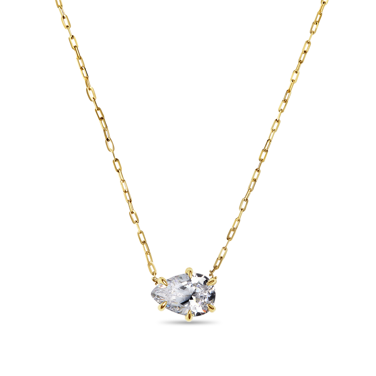 Pear Cut Diamond Solitaire Pendant | Noémie